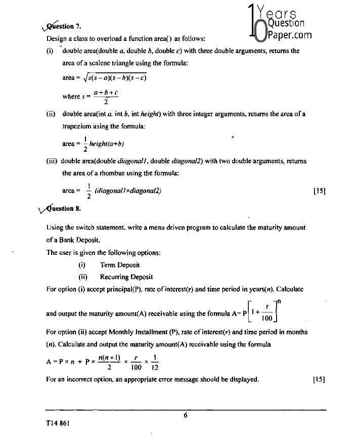 ap computer science released exam 2014