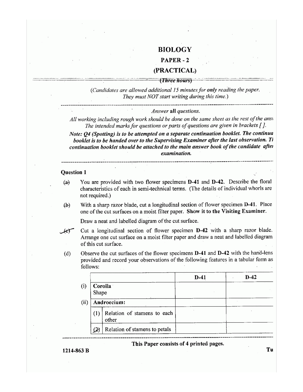 Cbse Class 12 Biology Practical Sample Paper Exampless Papers Cbse Class 12 Biology Practical Sample Paper Exampless Papers